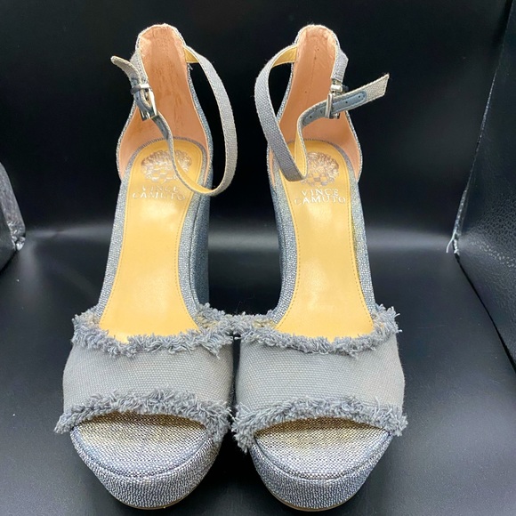 Vince Camuto | Shoes | Vince Camuto Tatchen Platform Sandals Denim Blue ...